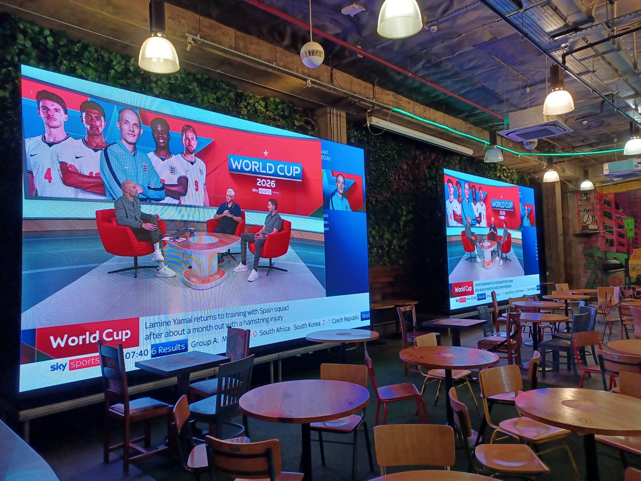 Football Fanzone Unveils Big Screen for England Fans to Watch World Cup ...
